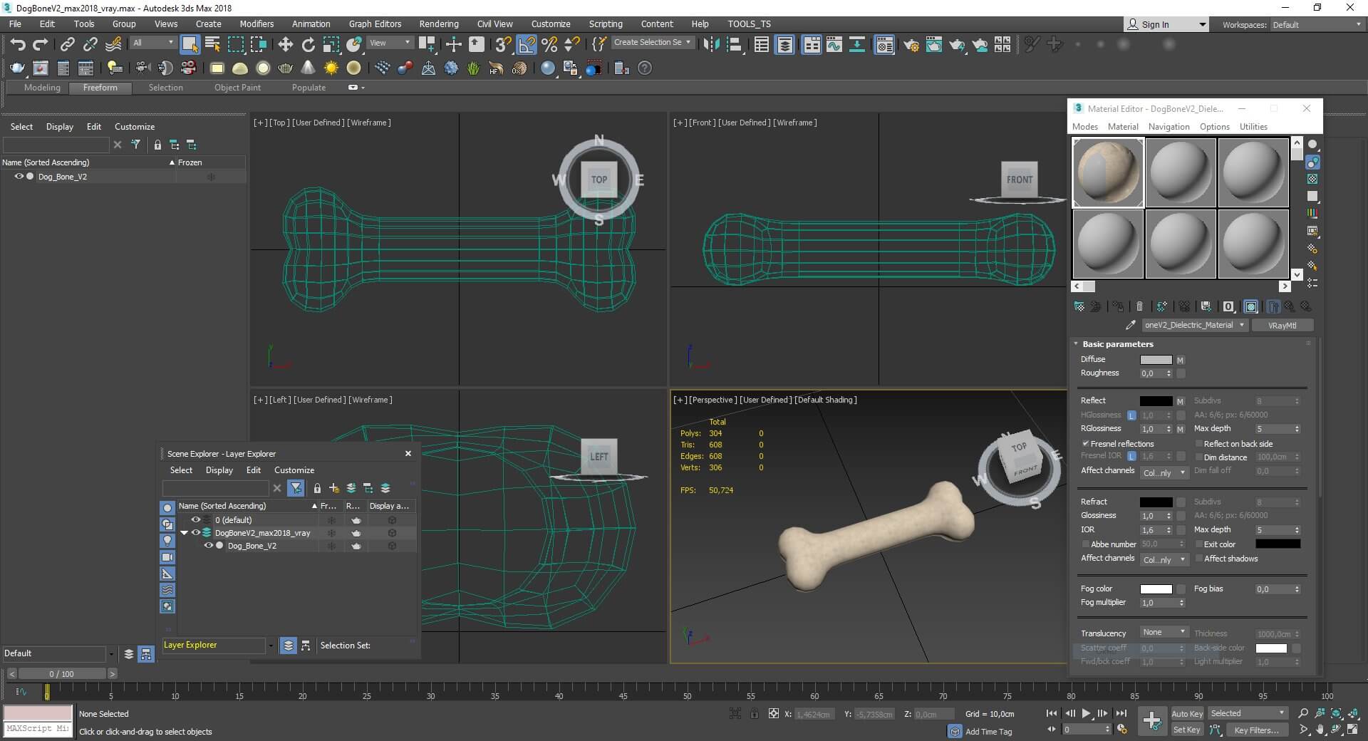 Dog Bone V2 - 3D Model by Grishmanovskij Anton