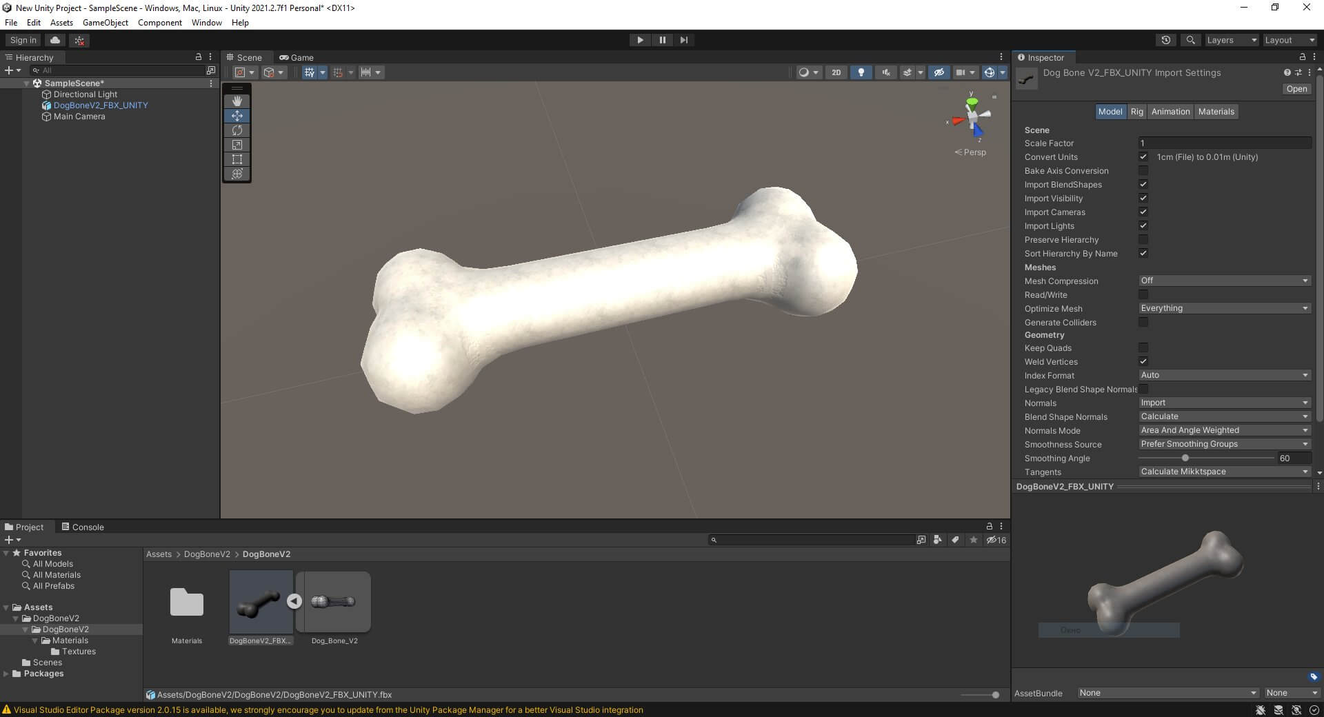 Dog Bone V2 - 3D Model by Grishmanovskij Anton