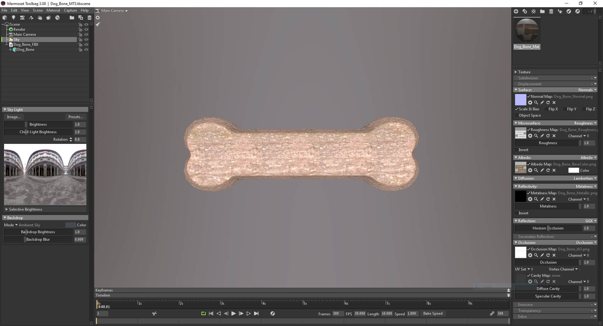 Dog Bone - 3D Model by Grishmanovskij Anton