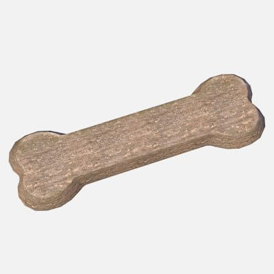 Dog Bone - 3D Model by Grishmanovskij Anton