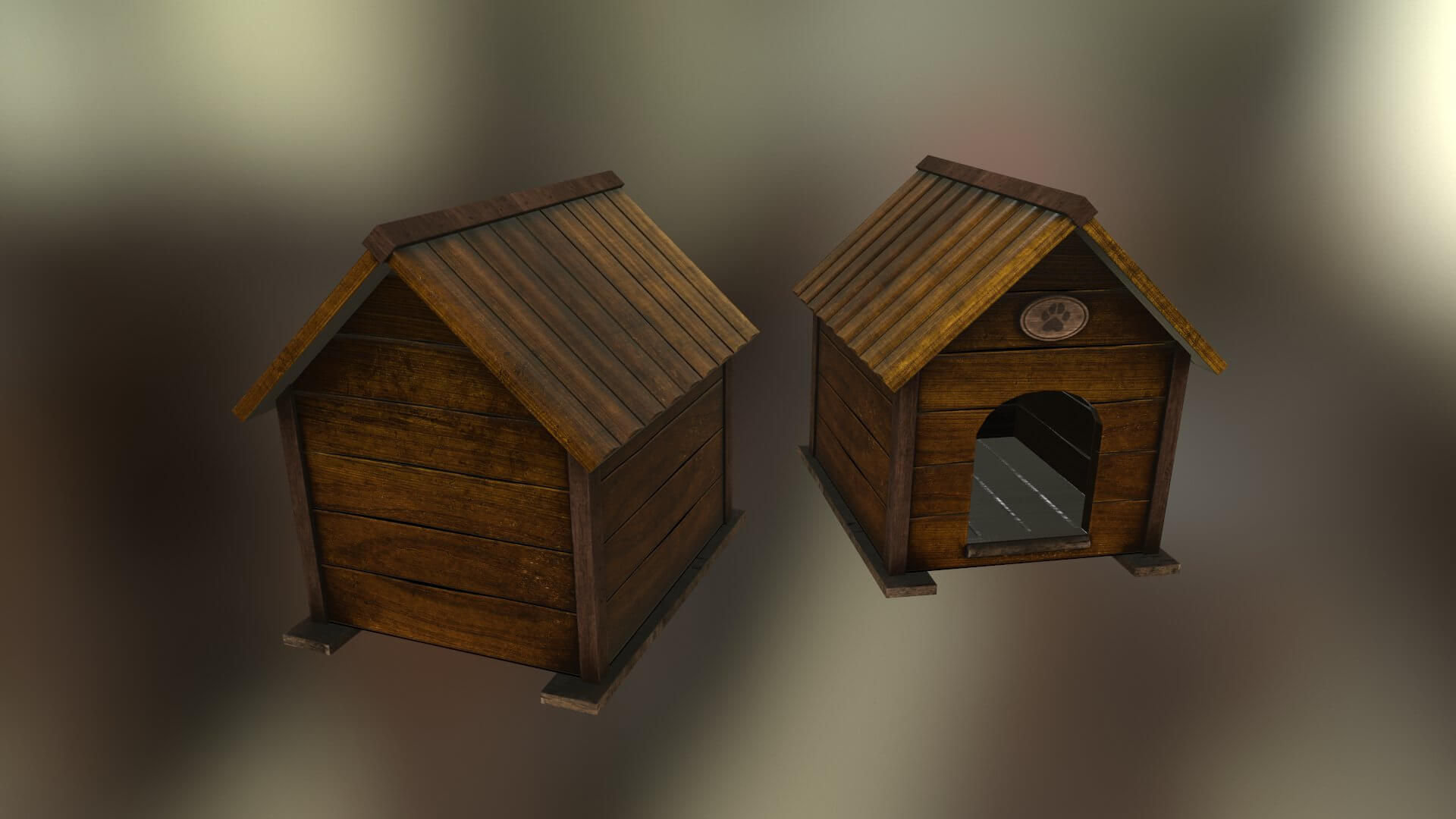 Doghouse - 3D Model by Grishmanovskij Anton