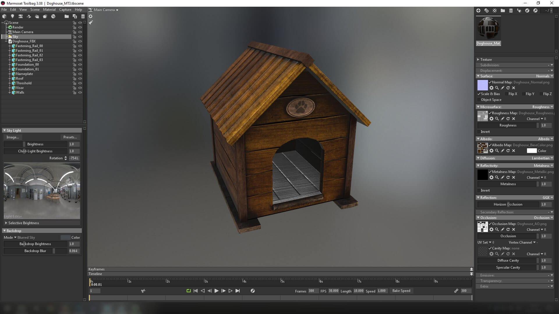 Doghouse - 3D Model by Grishmanovskij Anton