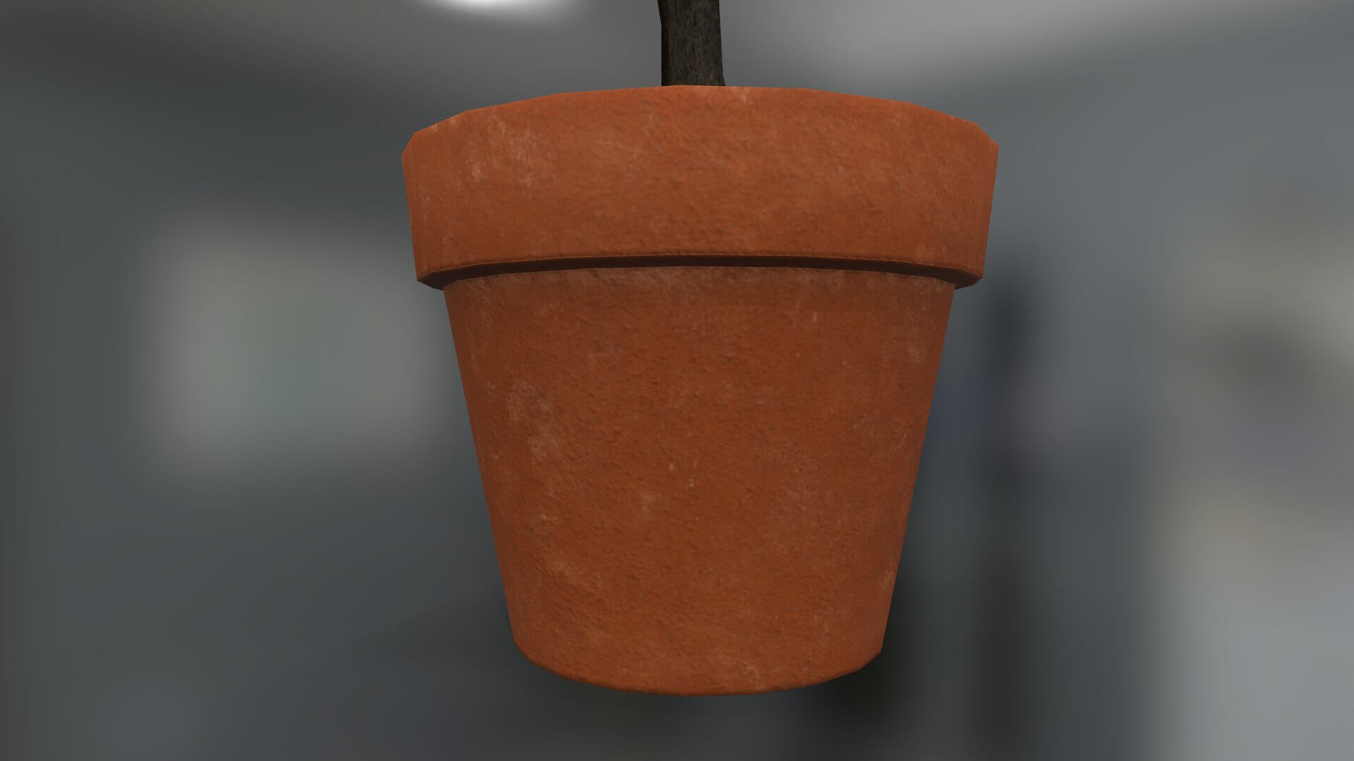 Dried Plant in A Pot - 3D Model by Grishmanovskij Anton