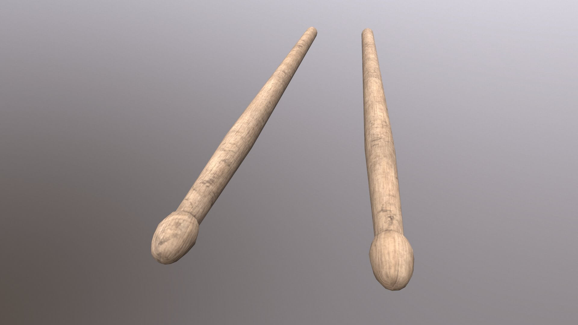 Drumsticks - 3D Model by Grishmanovskij Anton