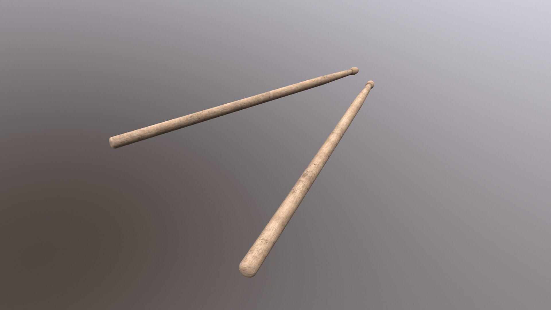 Drumsticks - 3D Model by Grishmanovskij Anton