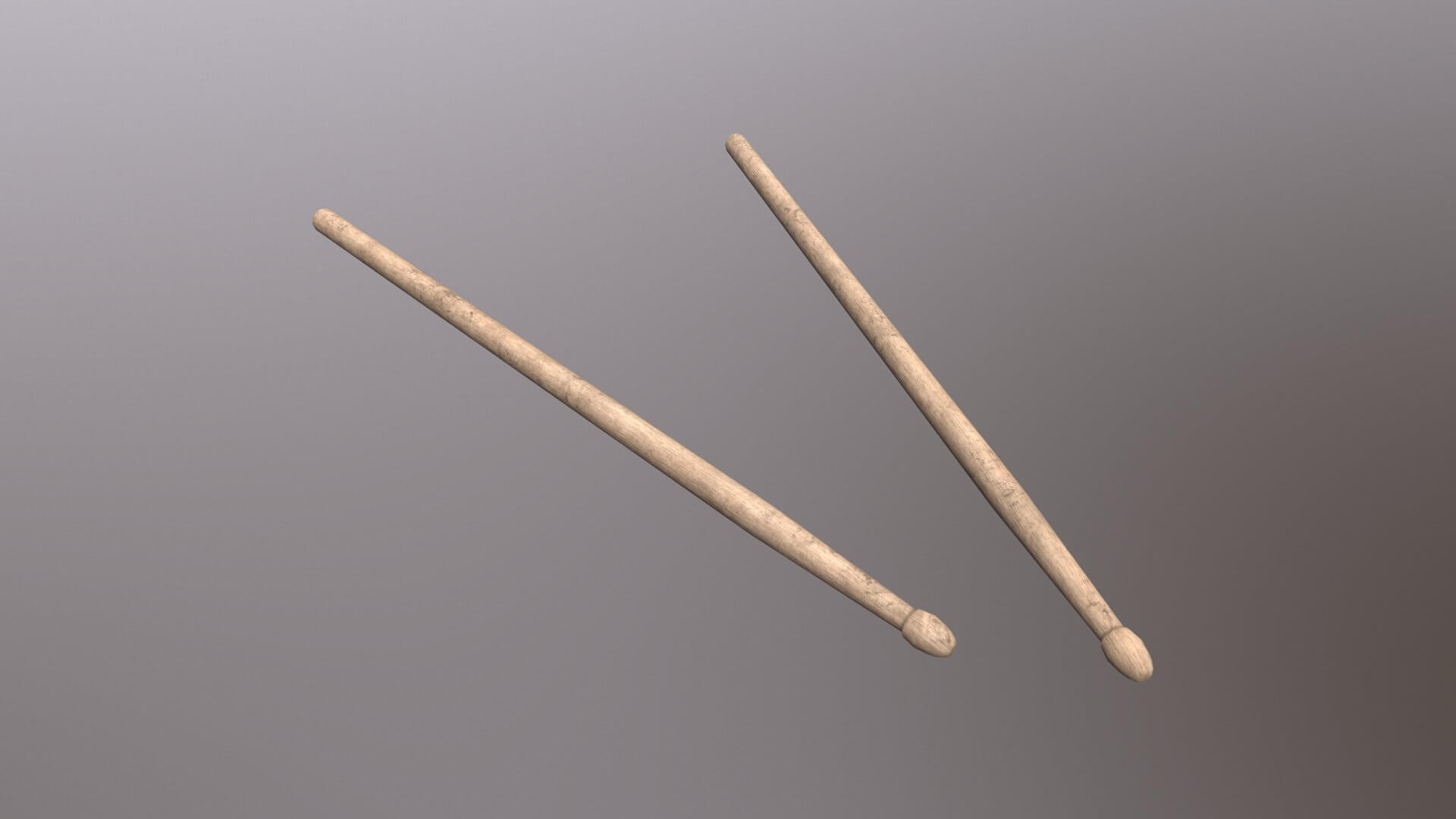 Drumsticks - 3D Model by Grishmanovskij Anton