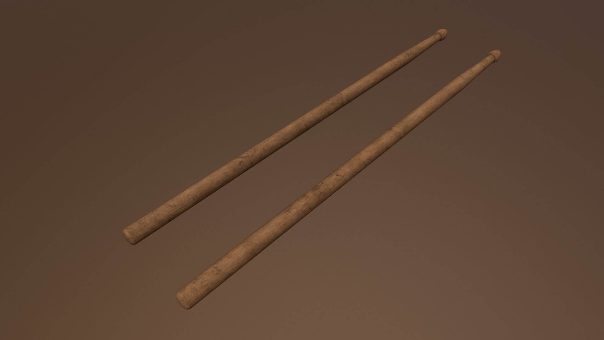 Drumsticks - 3D Model by Grishmanovskij Anton