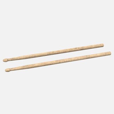 Drumsticks - 3D Model by Grishmanovskij Anton