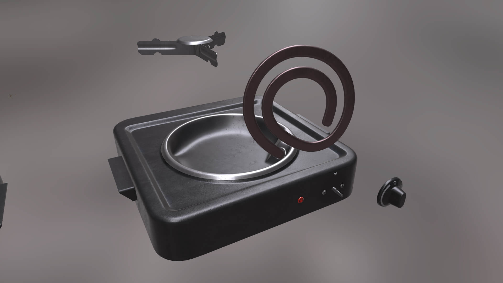 Electric Stove - 3D Model by Grishmanovskij Anton