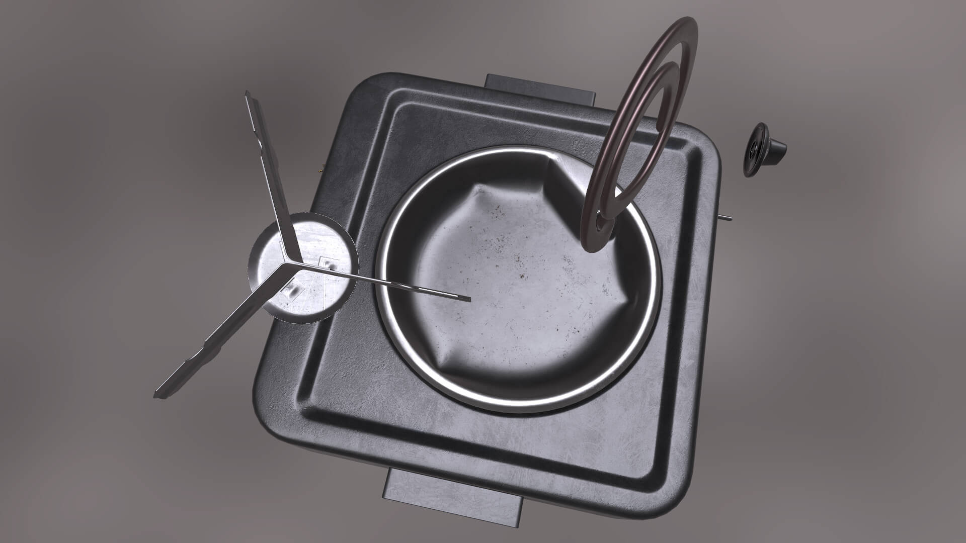 Electric Stove - 3D Model by Grishmanovskij Anton