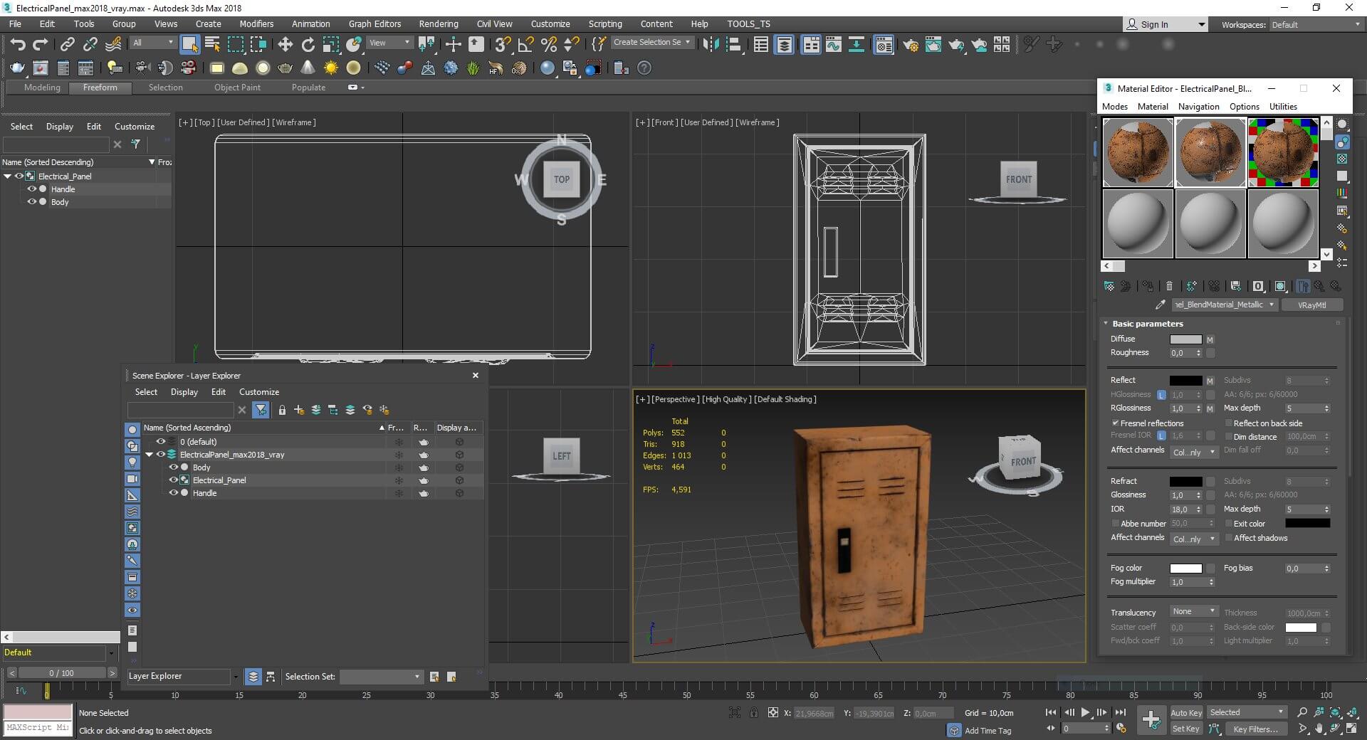 Electrical Panel - 3D Model by Grishmanovskij Anton