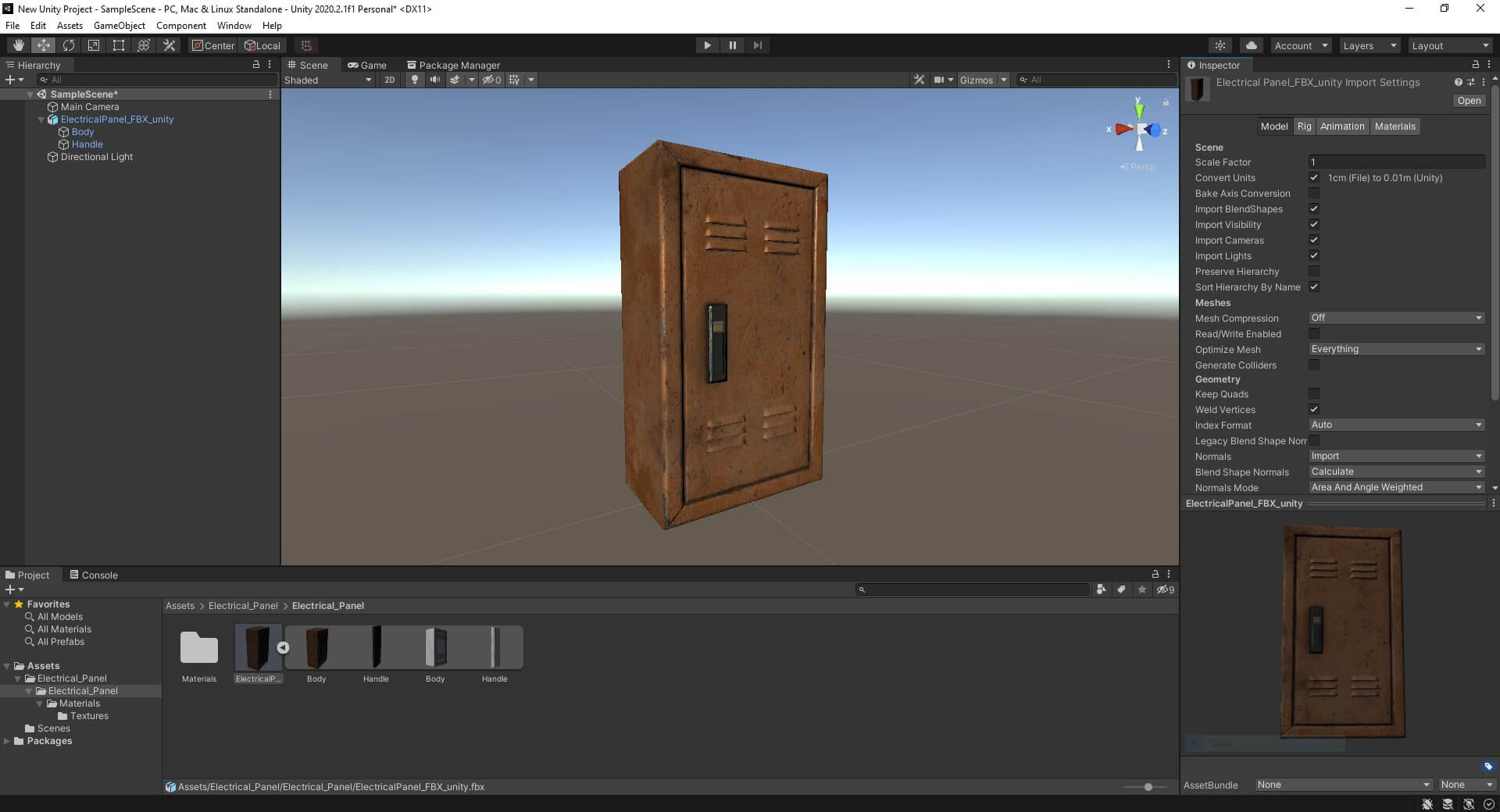 Electrical Panel - 3D Model by Grishmanovskij Anton