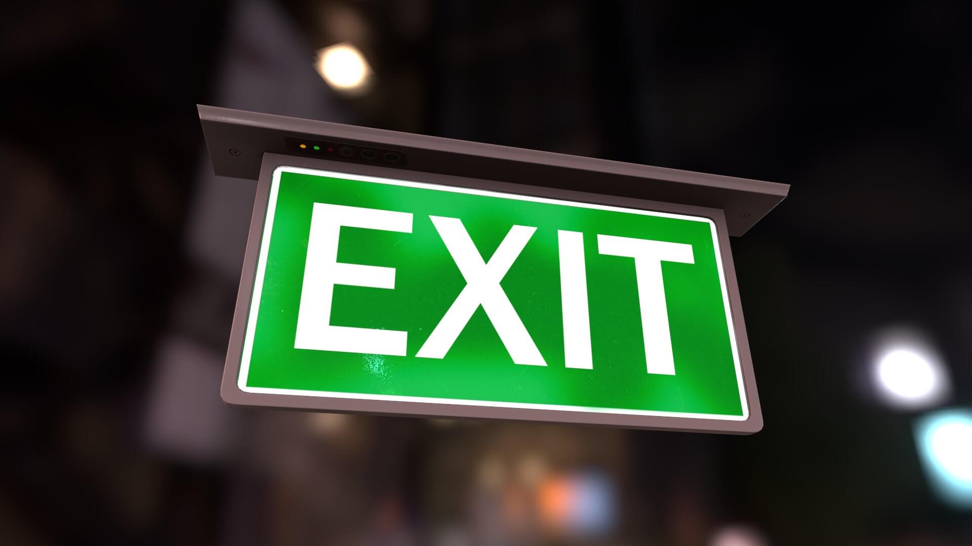 Emergency Exit Indicator V2 - 3D Model by Grishmanovskij Anton