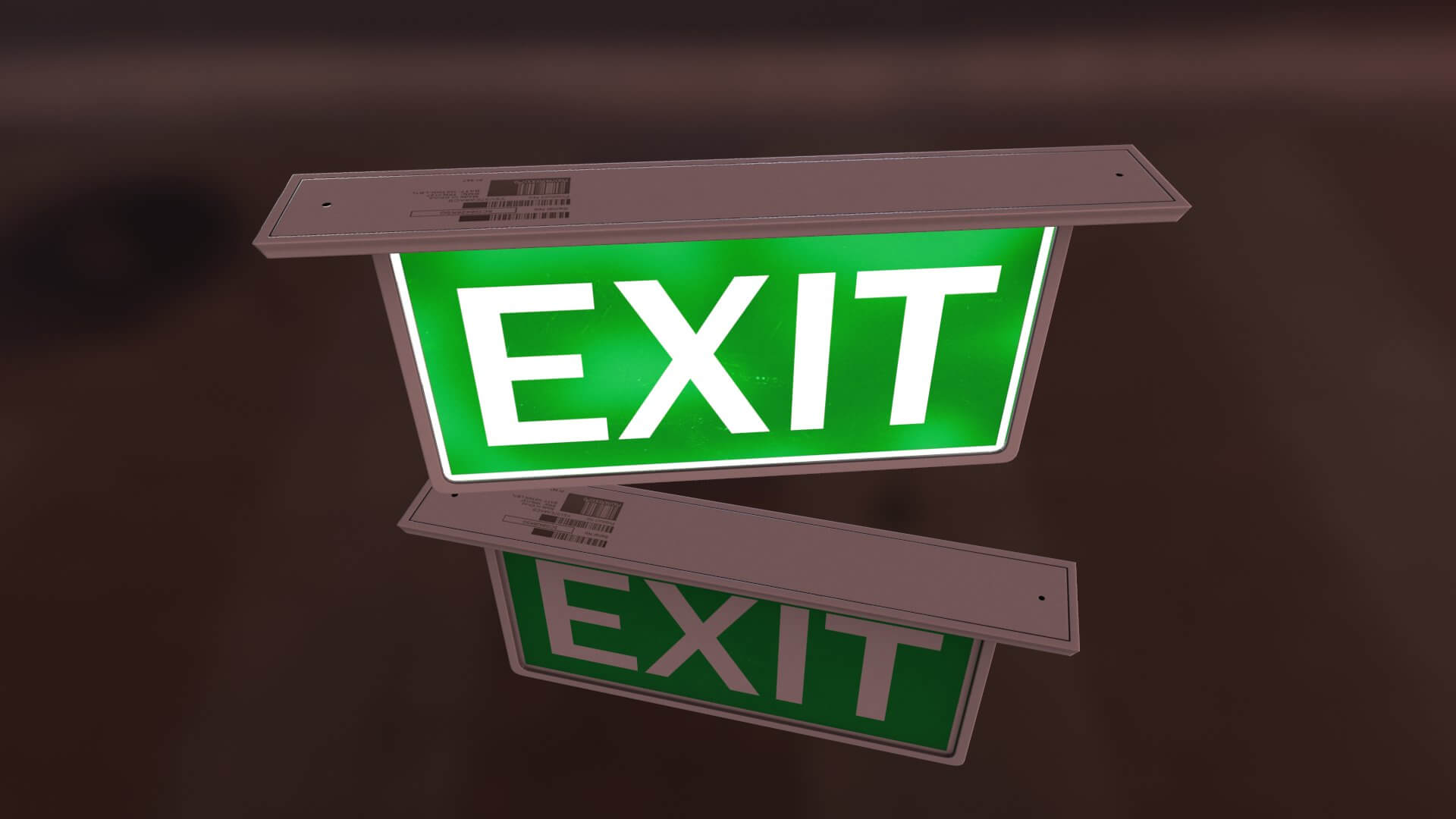 Emergency Exit Indicator V2 - 3D Model by Grishmanovskij Anton