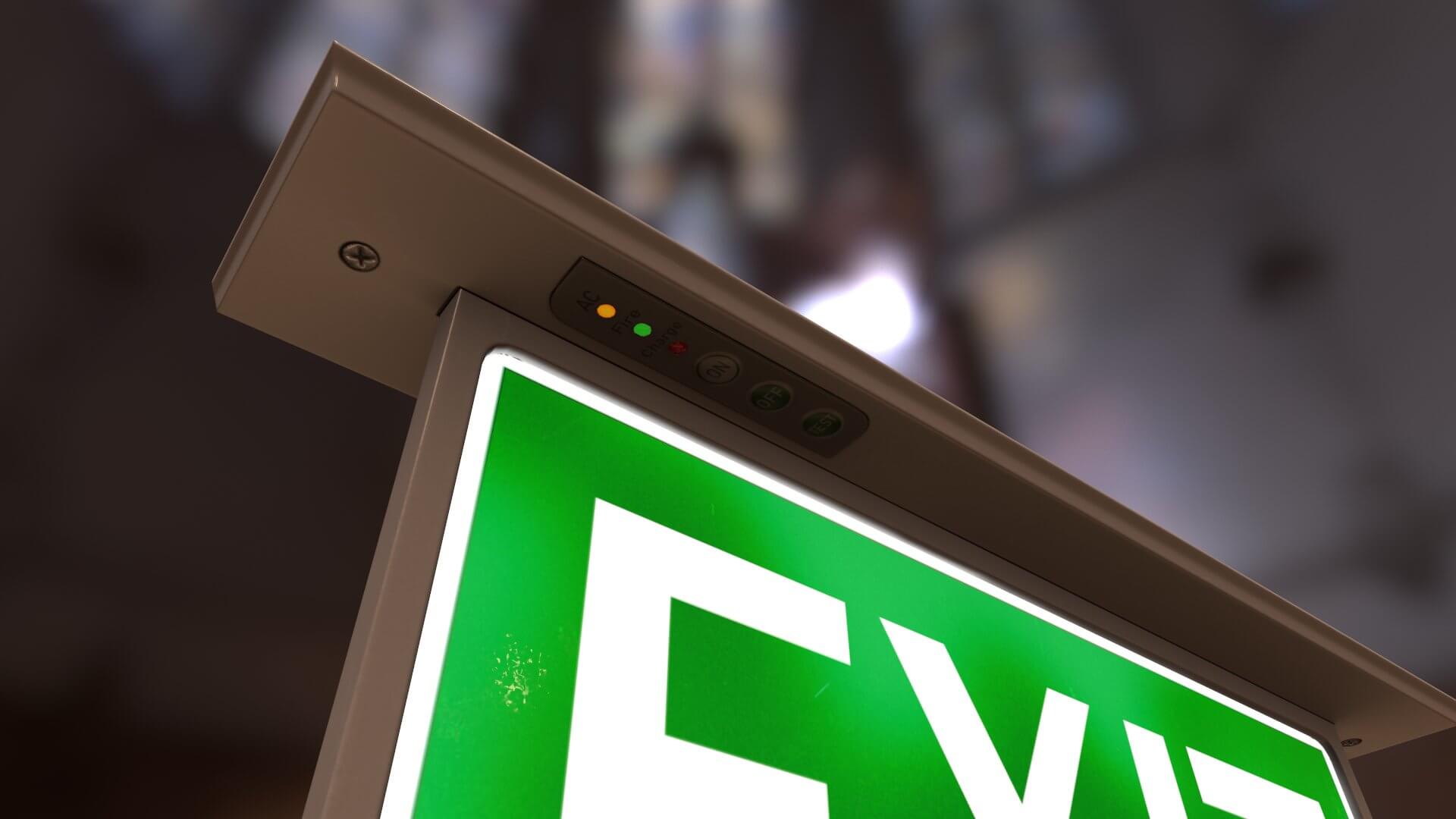 Emergency Exit Indicator V2 - 3D Model by Grishmanovskij Anton