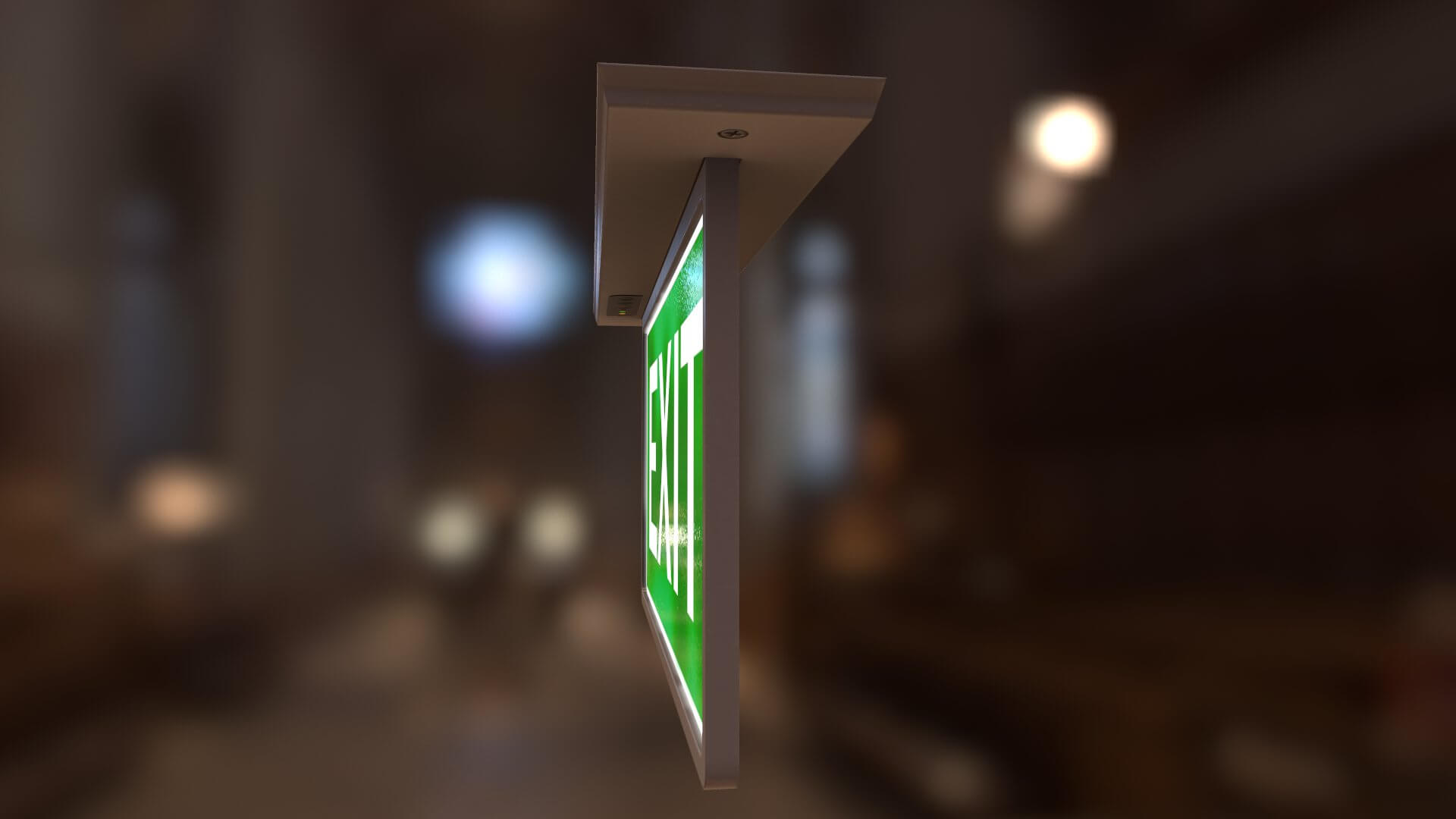 Emergency Exit Indicator V2 - 3D Model by Grishmanovskij Anton
