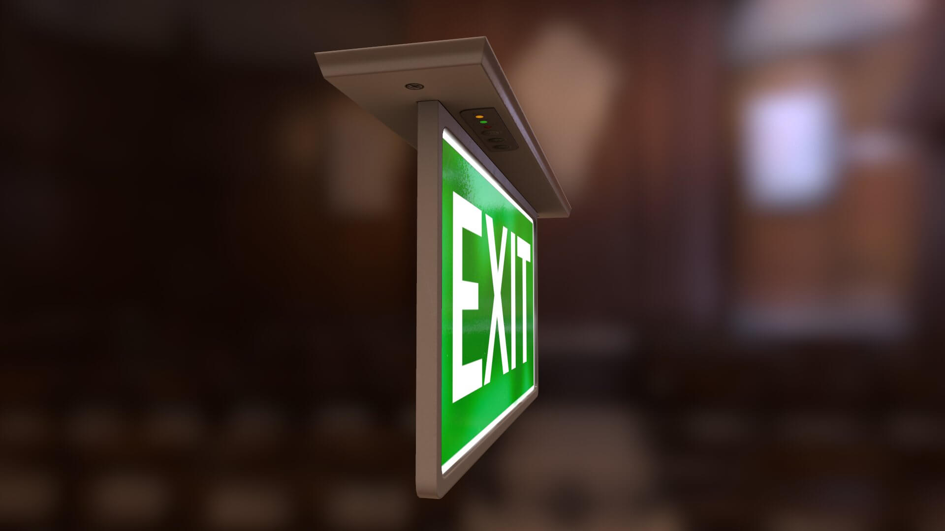 Emergency Exit Indicator V2 - 3D Model by Grishmanovskij Anton