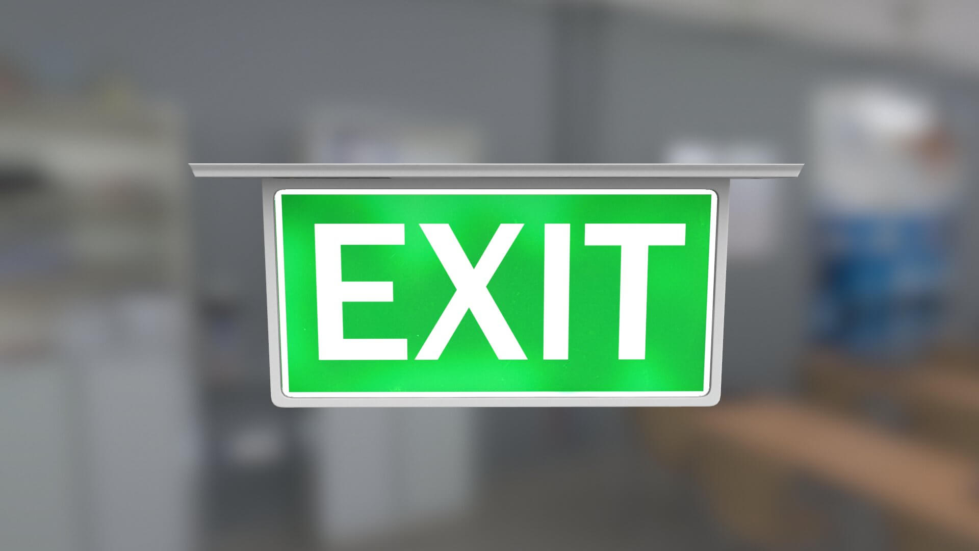 Emergency Exit Indicator V2 - 3D Model by Grishmanovskij Anton