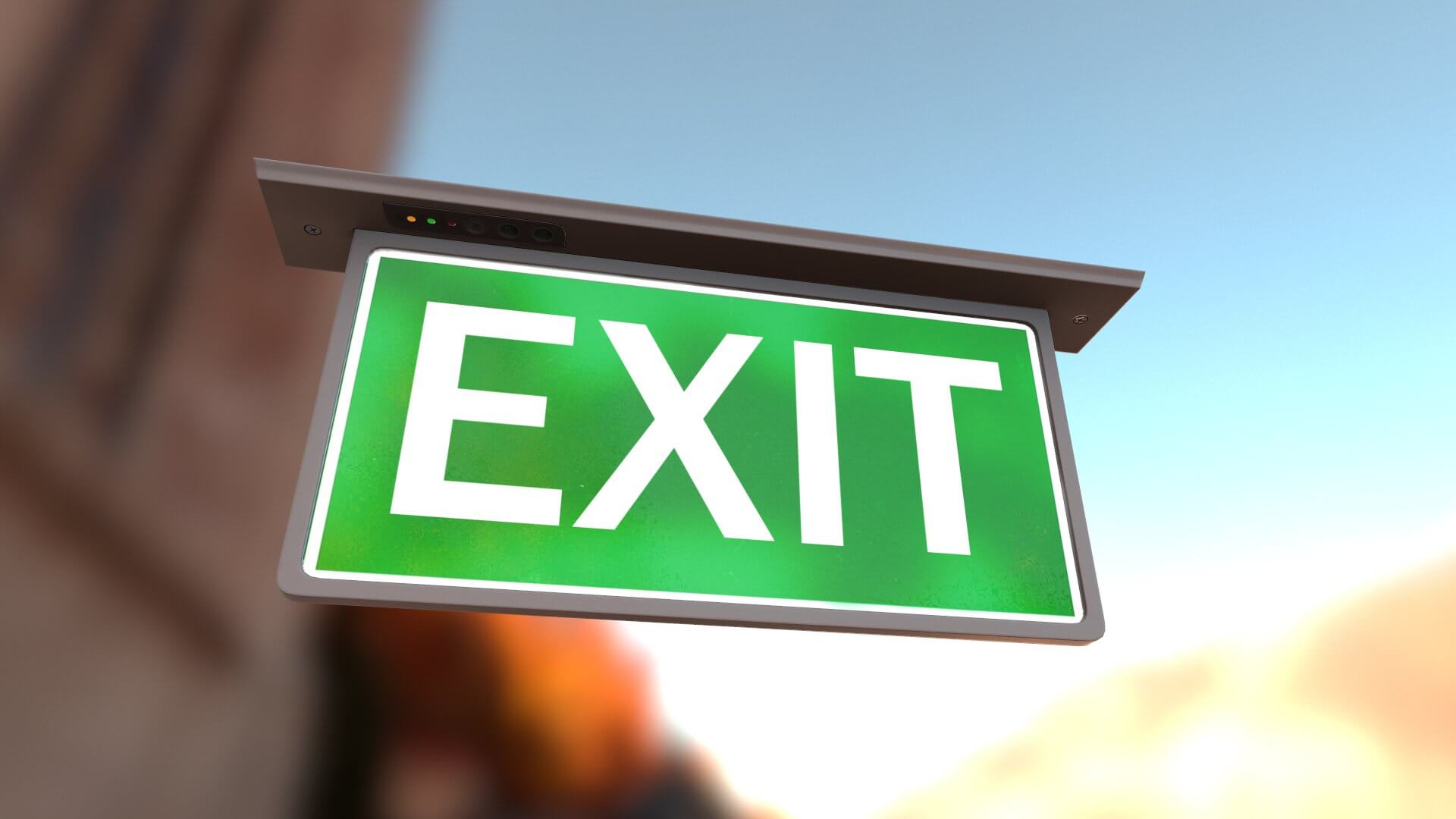 Emergency Exit Indicator V2 - 3D Model by Grishmanovskij Anton