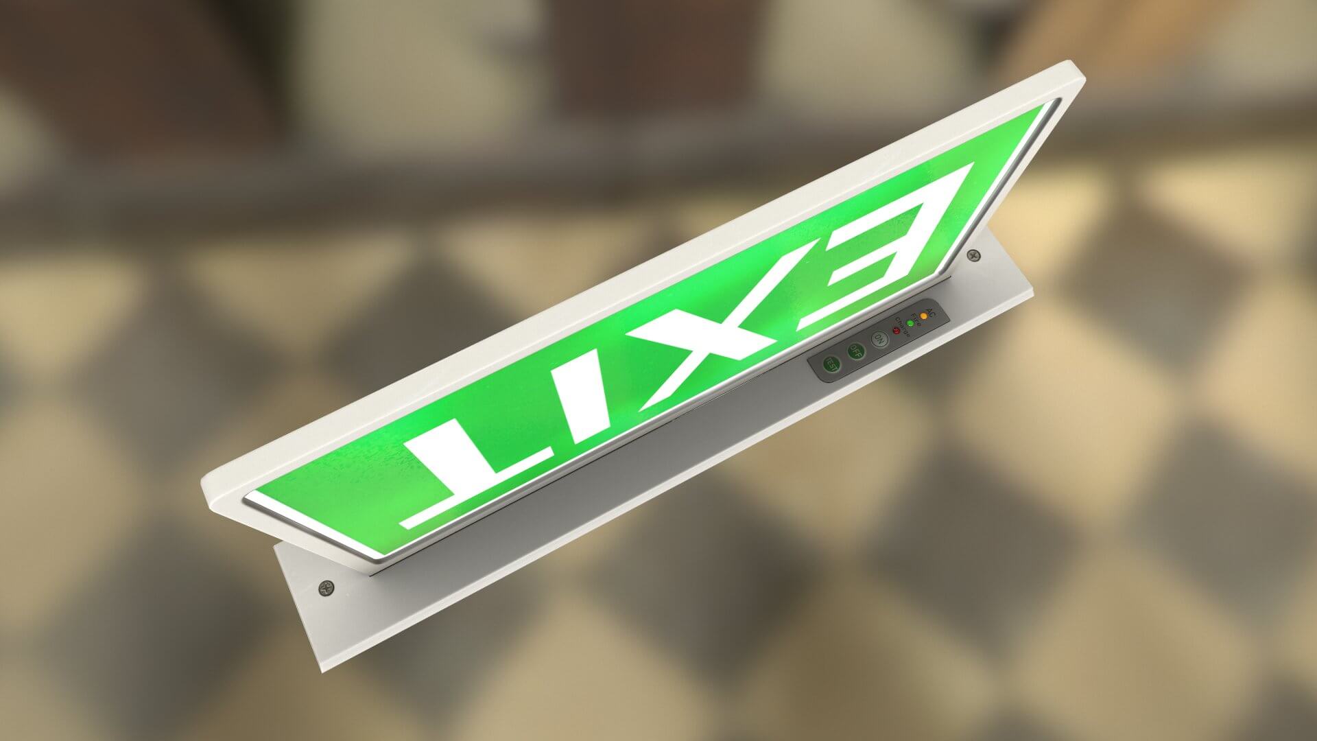 Emergency Exit Indicator V2 - 3D Model by Grishmanovskij Anton