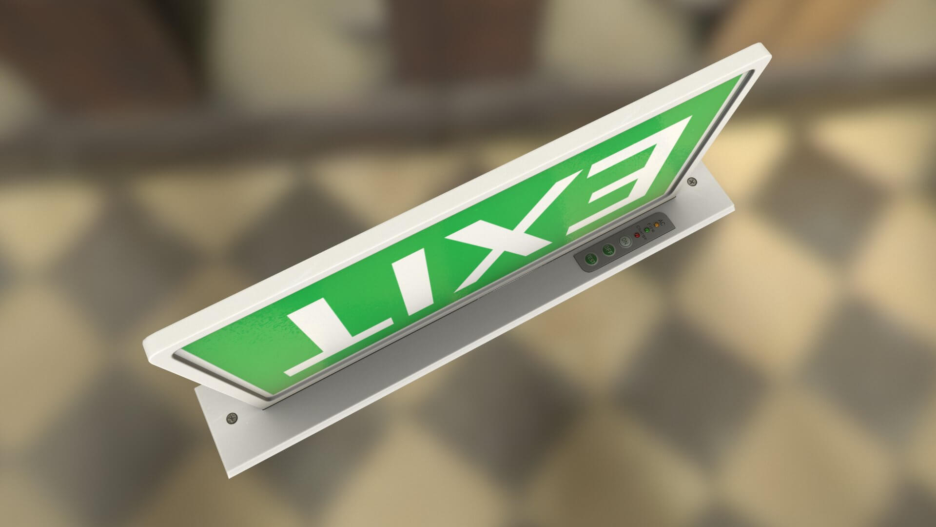 Emergency Exit Indicator V2 - 3D Model by Grishmanovskij Anton