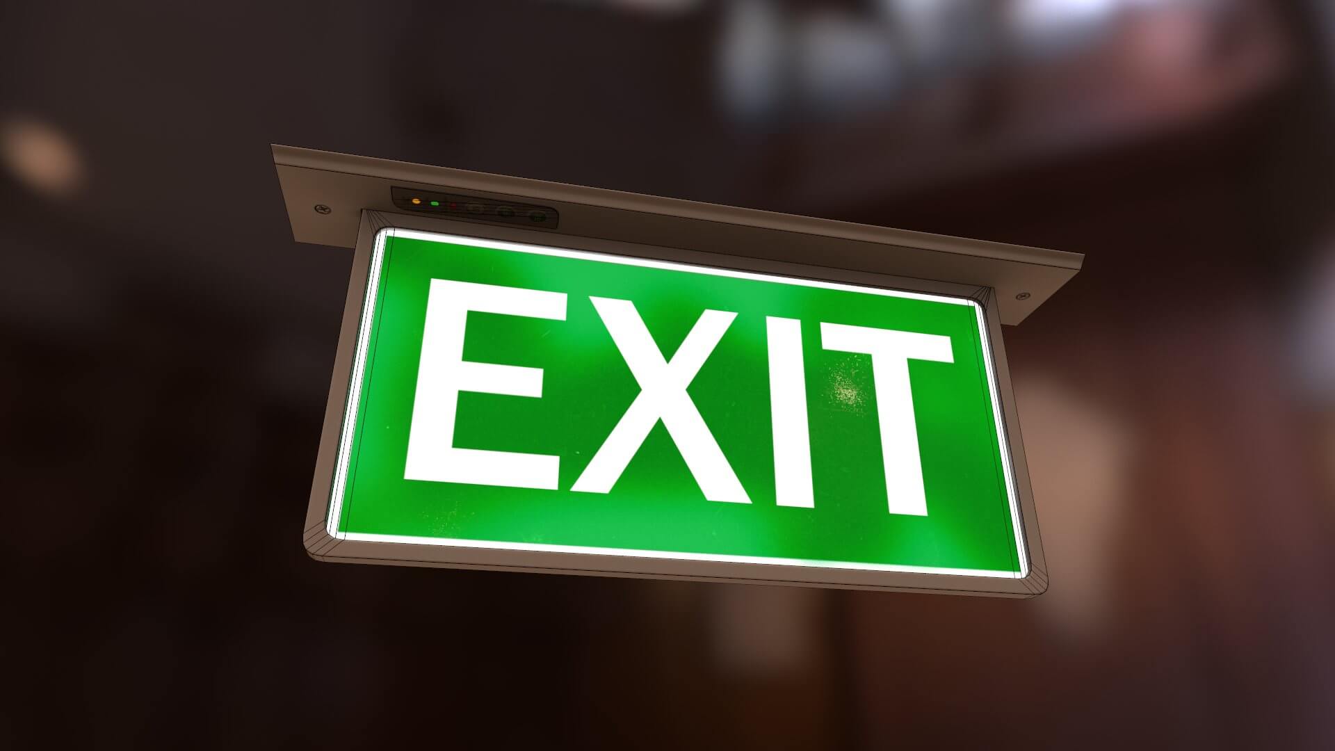 Emergency Exit Indicator V2 - 3D Model by Grishmanovskij Anton