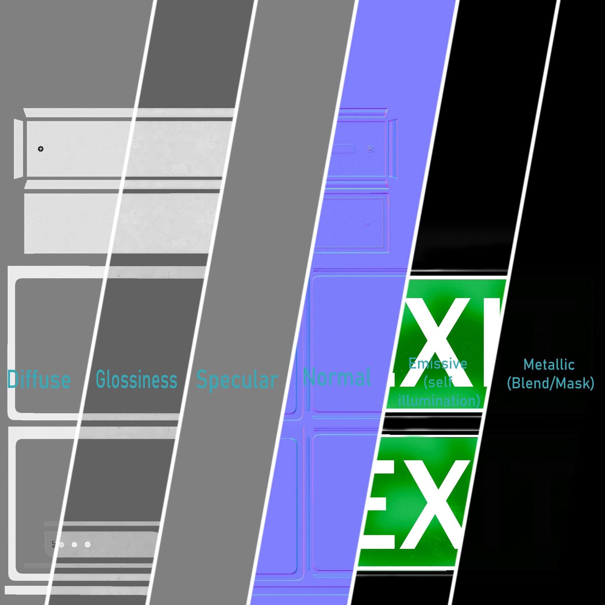 Emergency Exit Indicator V2 - 3D Model by Grishmanovskij Anton