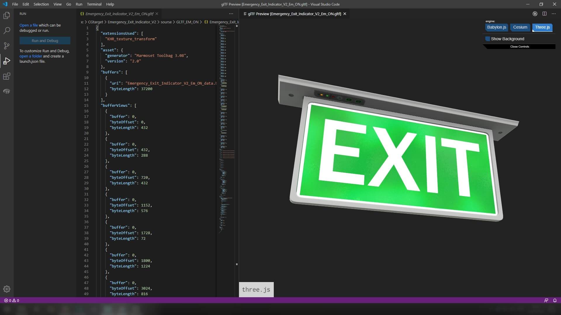 Emergency Exit Indicator V2 - 3D Model by Grishmanovskij Anton