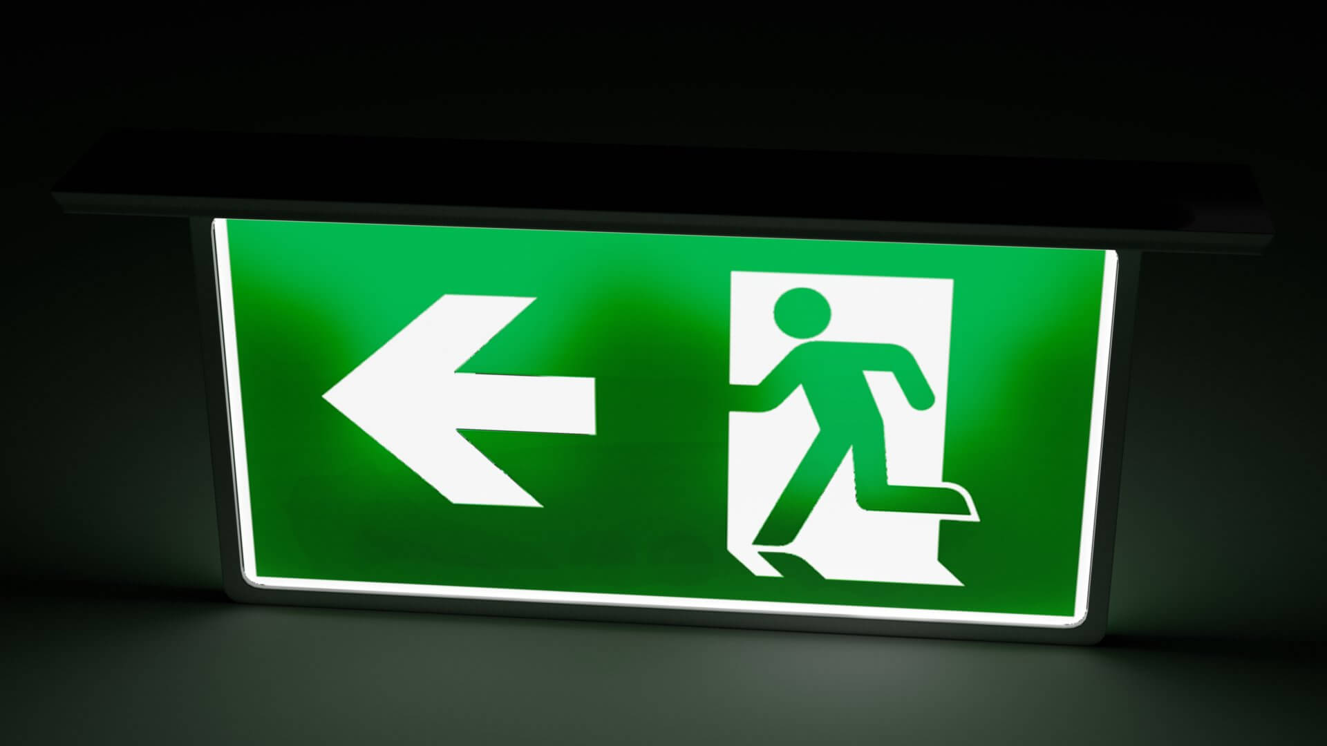 Emergency Exit Indicator - 3D Model by Grishmanovskij Anton