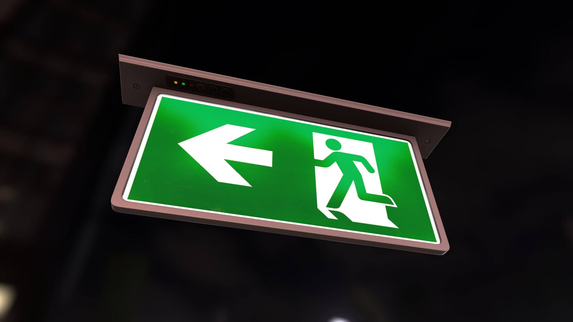 Emergency Exit Indicator - 3D Model by Grishmanovskij Anton