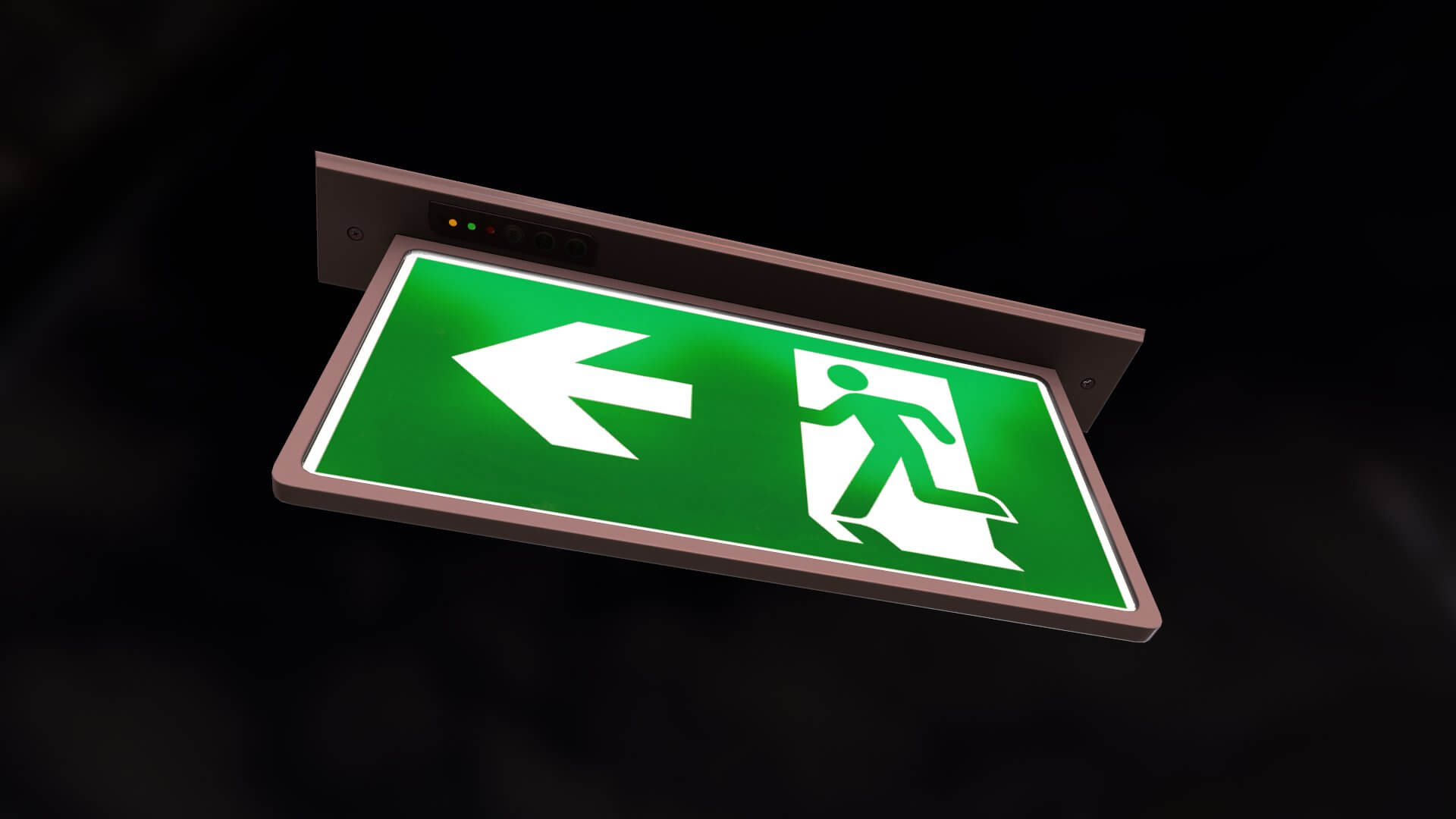 Emergency Exit Indicator - 3D Model by Grishmanovskij Anton