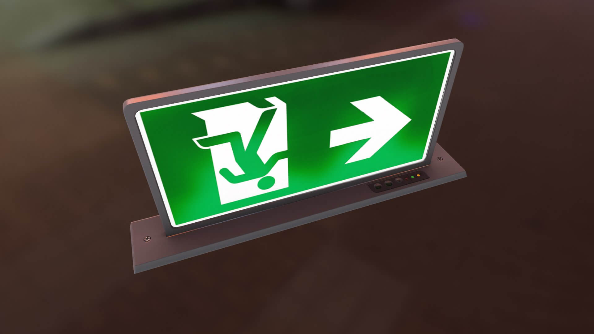 Emergency Exit Indicator - 3D Model by Grishmanovskij Anton