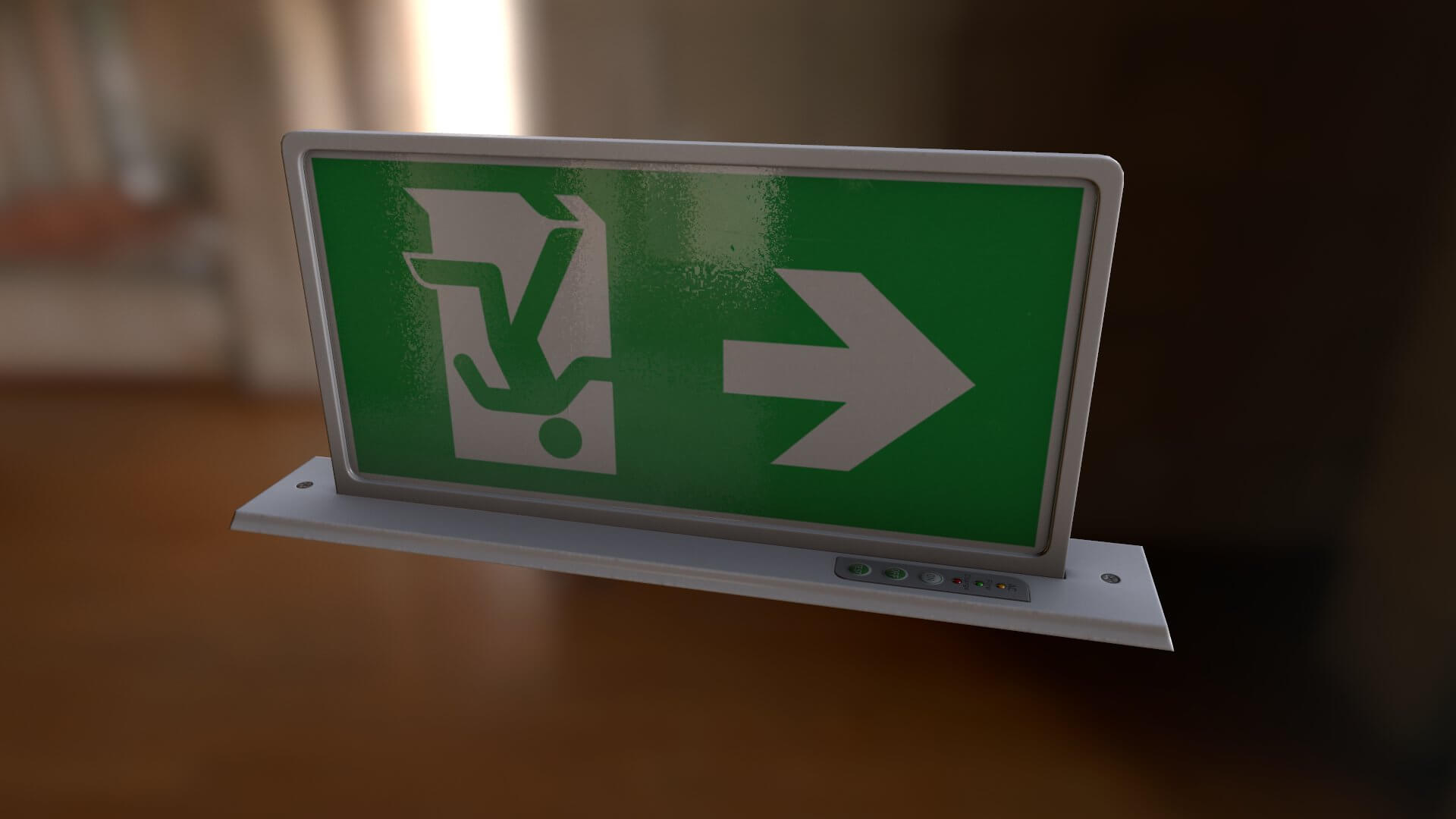 Emergency Exit Indicator - 3D Model by Grishmanovskij Anton