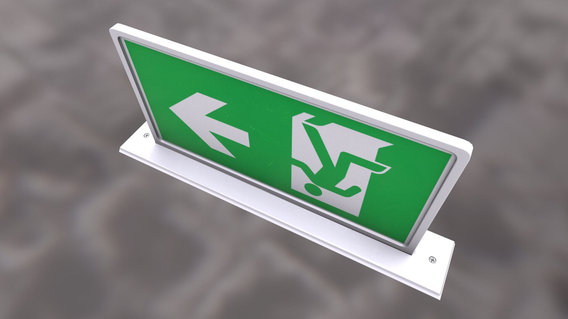 Emergency Exit Indicator - 3D Model by Grishmanovskij Anton