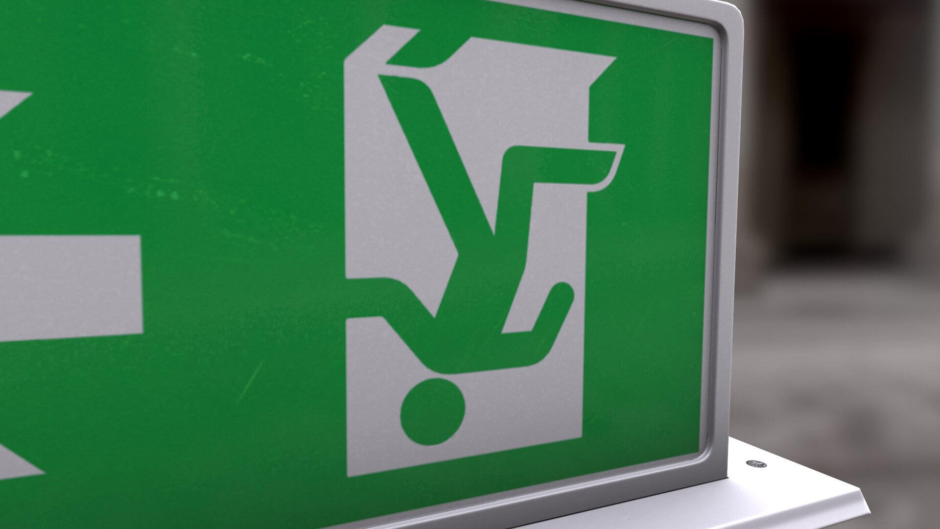 Emergency Exit Indicator - 3D Model by Grishmanovskij Anton