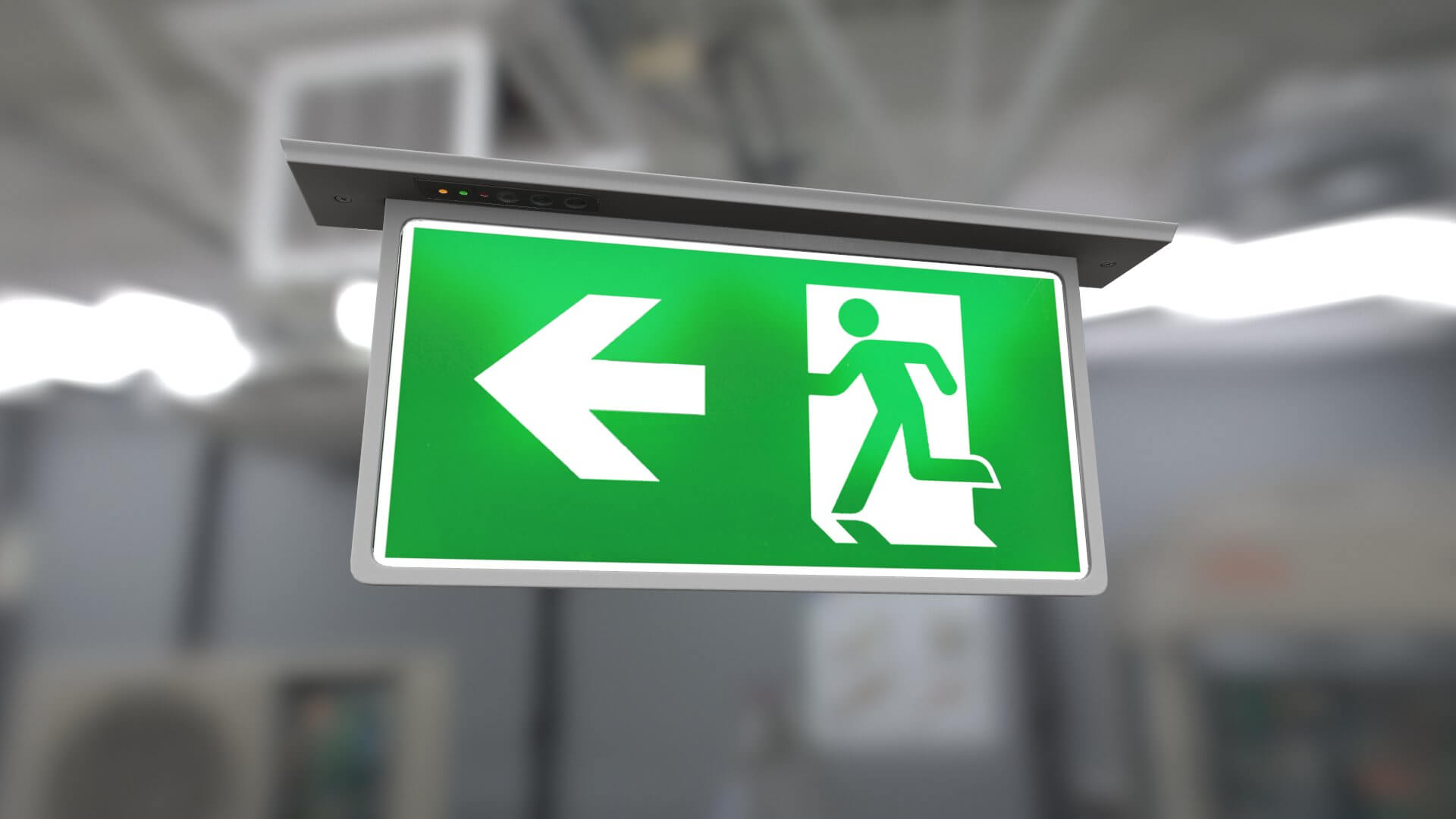 Emergency Exit Indicator - 3D Model by Grishmanovskij Anton