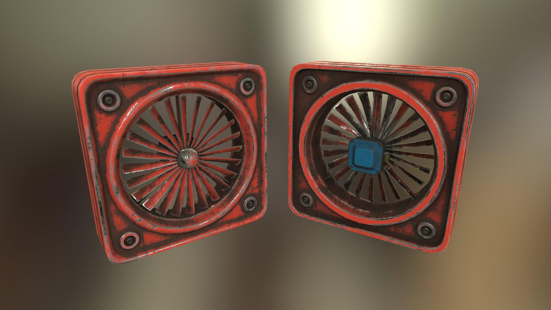 Exhauster - 3D Model by Grishmanovskij Anton