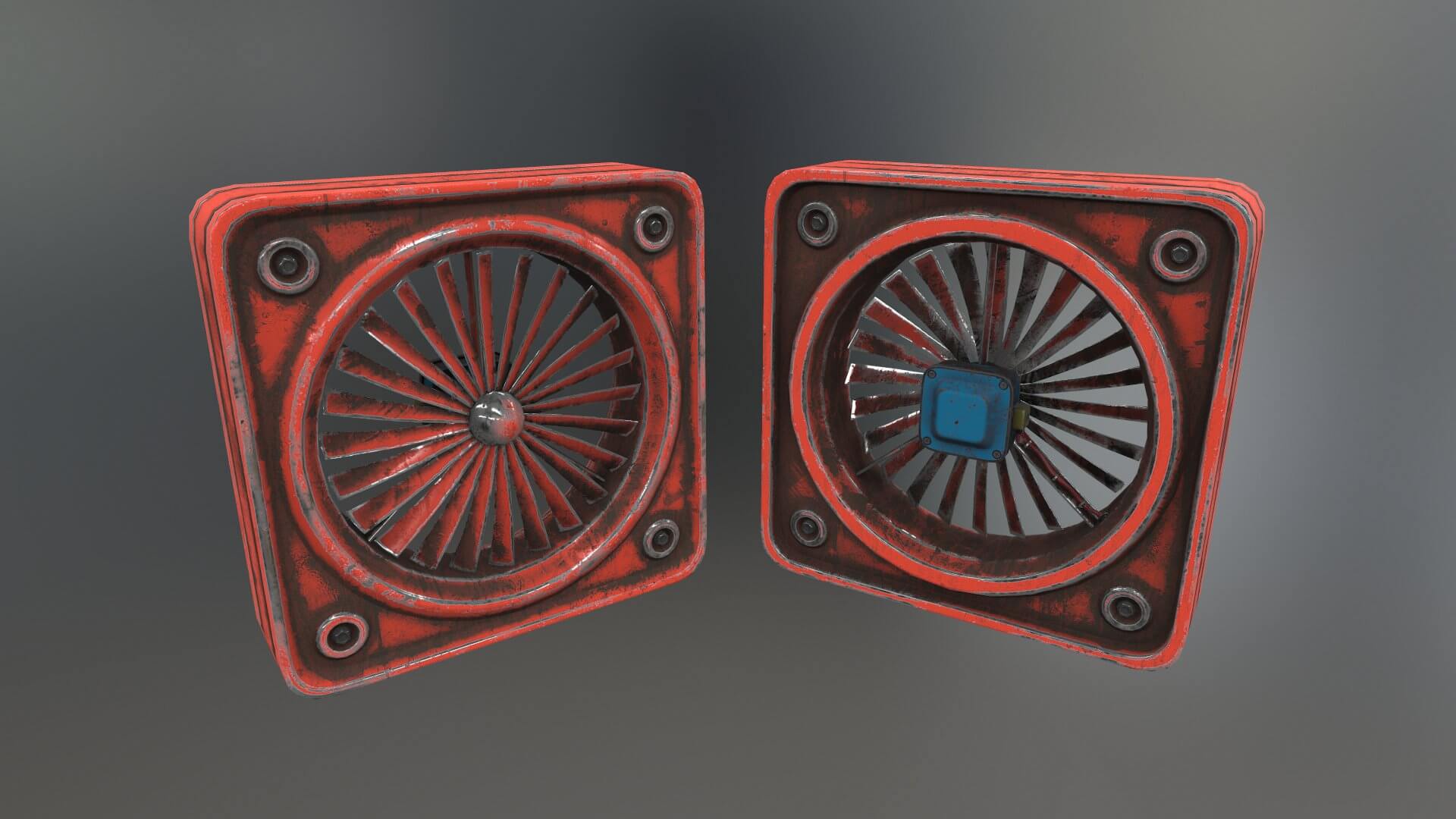 Exhauster - 3D Model by Grishmanovskij Anton