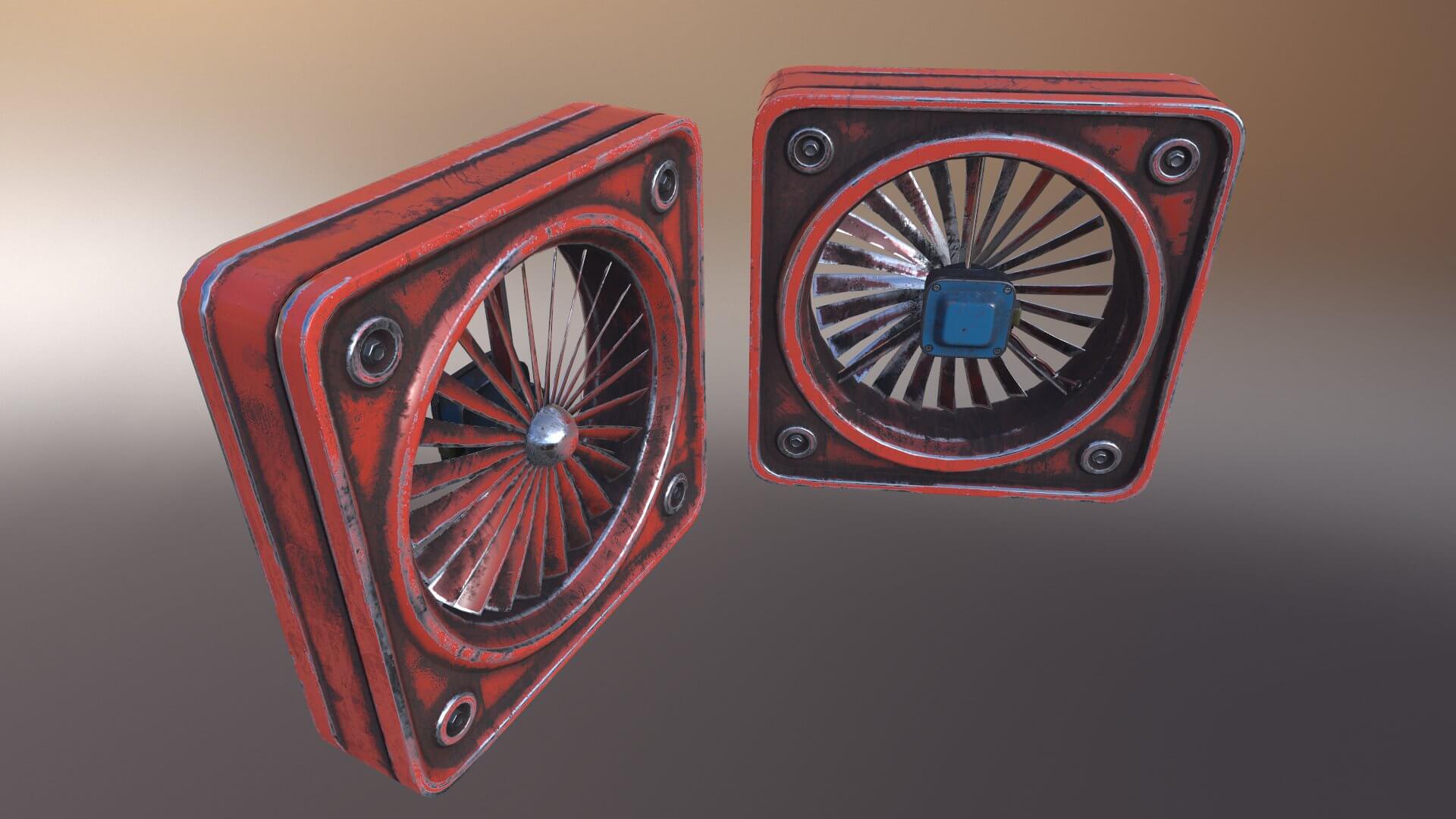 Exhauster - 3D Model by Grishmanovskij Anton