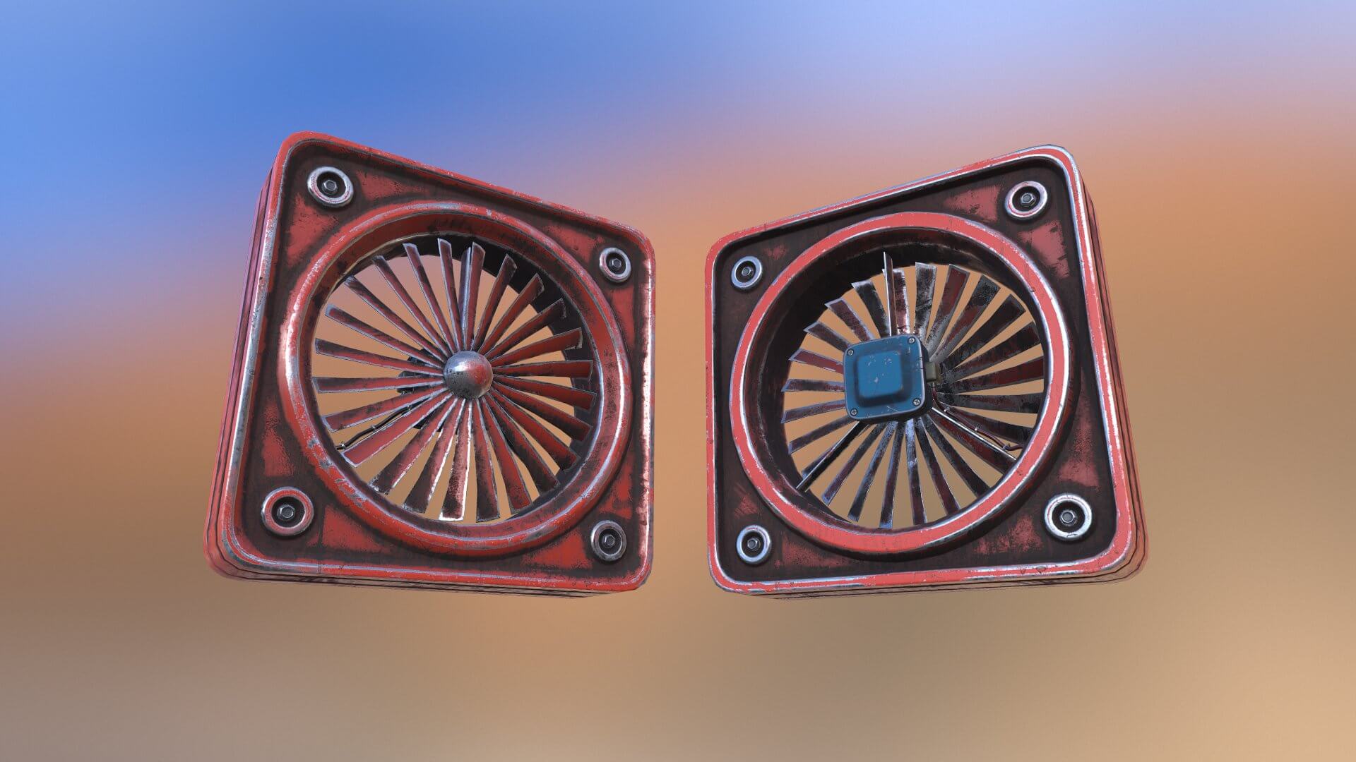 Exhauster - 3D Model by Grishmanovskij Anton