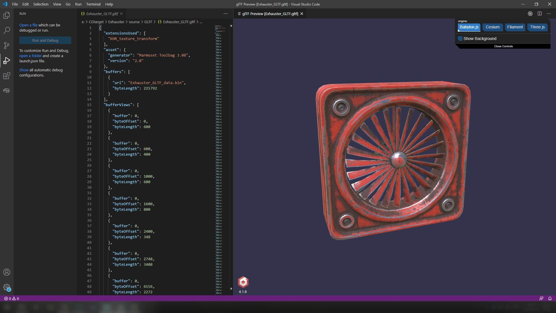 Exhauster - 3D Model by Grishmanovskij Anton