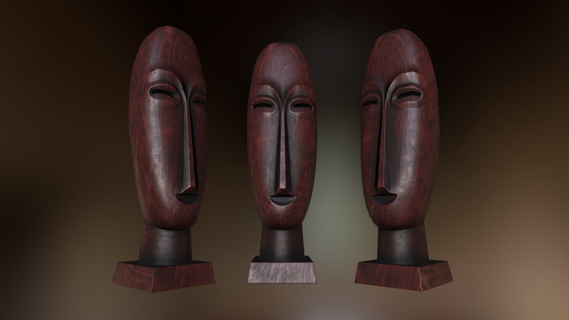 Figurine Head - 3D Model by Grishmanovskij Anton