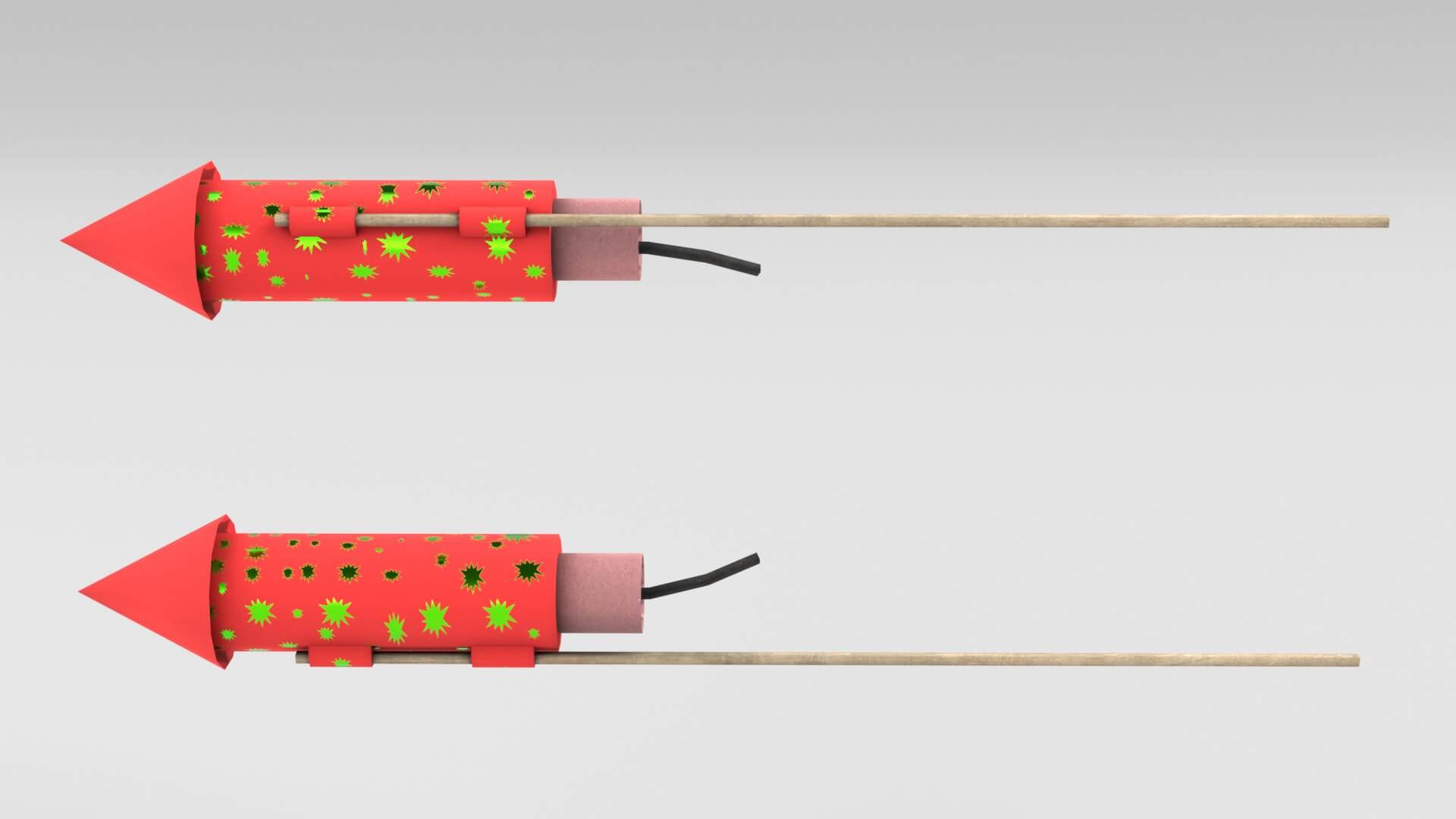 Fireworks - 3D Model by Grishmanovskij Anton