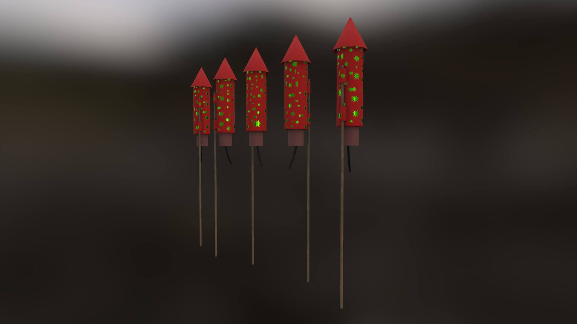 Fireworks - 3D Model by Grishmanovskij Anton