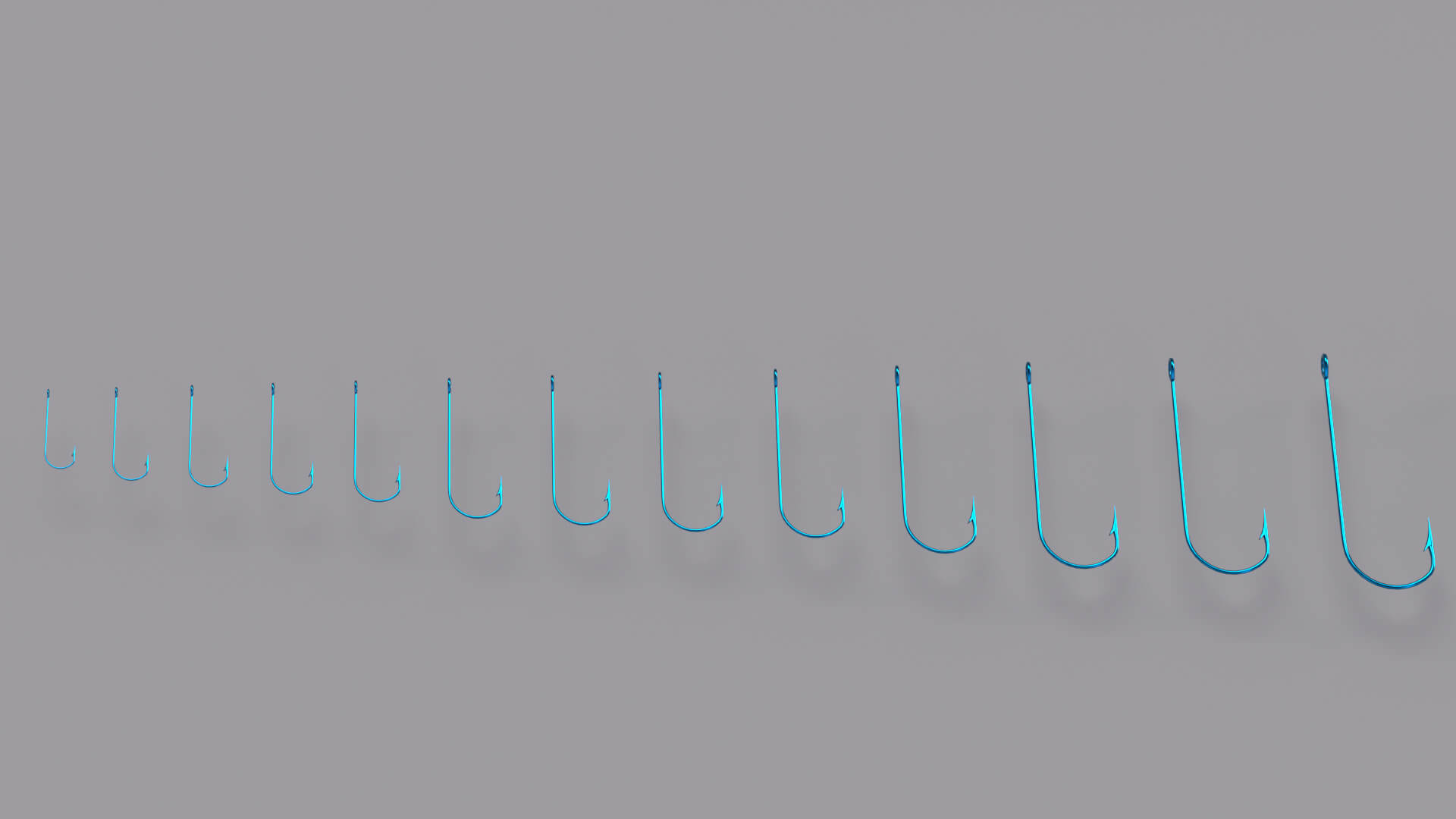 Fishing Hooks - 3D Model by Grishmanovskij Anton