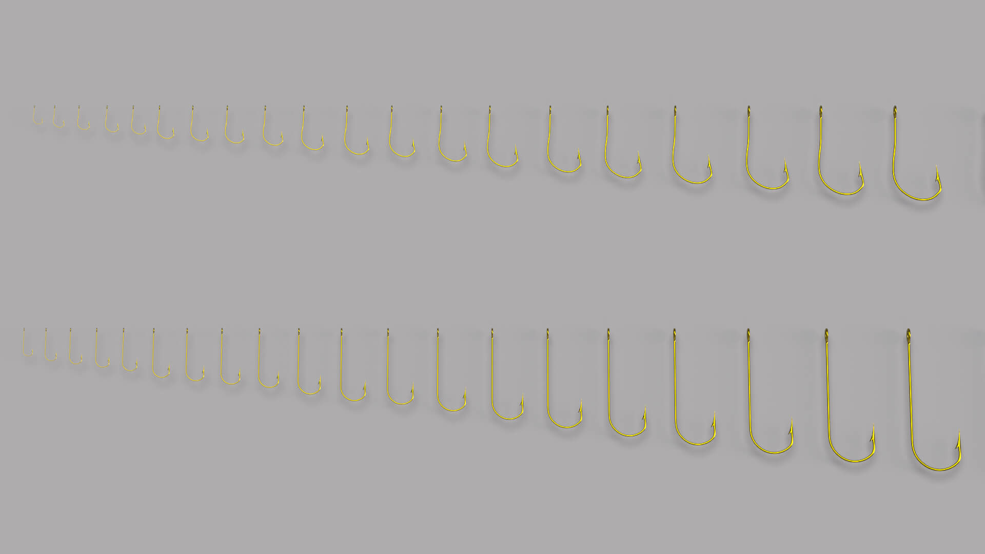 Fishing Hooks - 3D Model by Grishmanovskij Anton