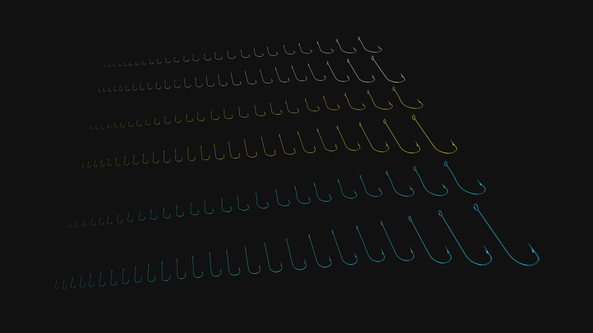 Fishing Hooks - 3D Model by Grishmanovskij Anton