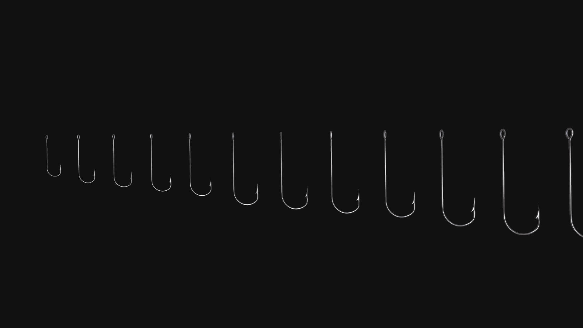 Fishing Hooks - 3D Model by Grishmanovskij Anton