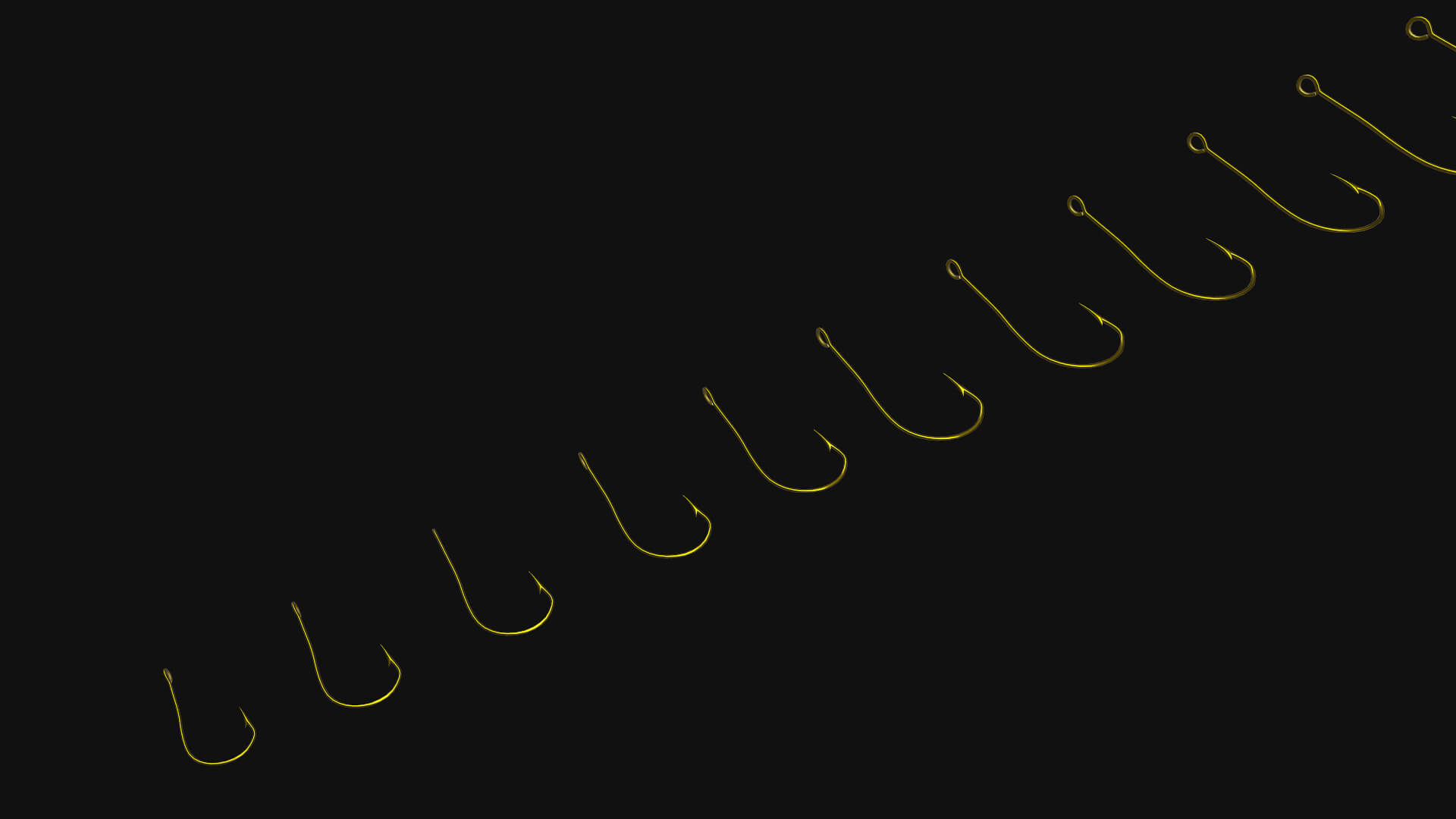 Fishing Hooks - 3D Model by Grishmanovskij Anton