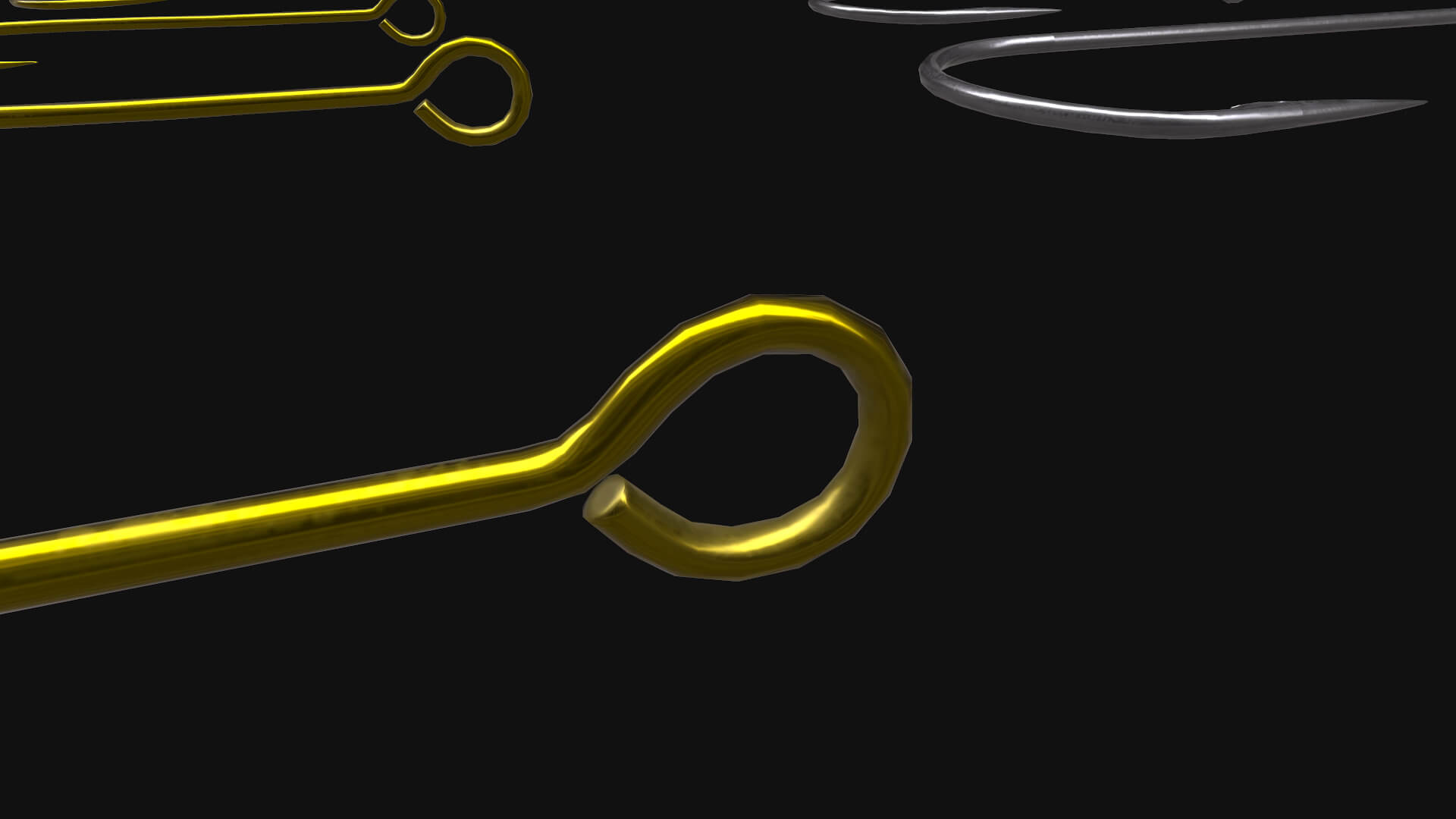 Fishing Hooks - 3D Model by Grishmanovskij Anton